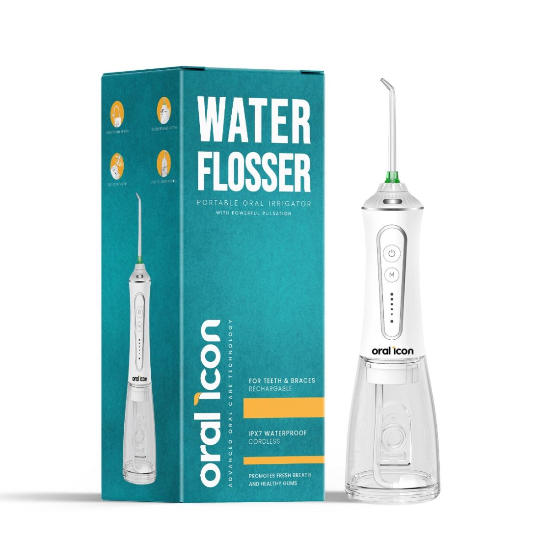 Oral Icon® Electric Oral Irrigator & GumGentle+™ Technology