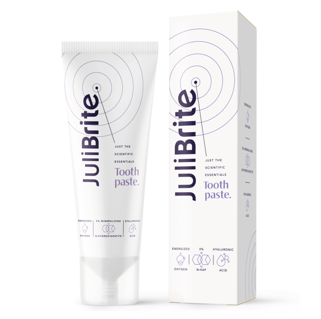 JuliBrite Toothpaste with Nano-Hydroxyapatite & Active Oxygen