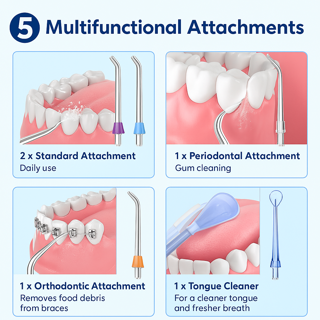 Multifunctional Water Flosser Attachments