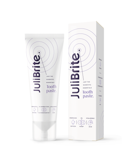 JuliBrite Toothpaste with Nano-Hydroxyapatite & Active Oxygen